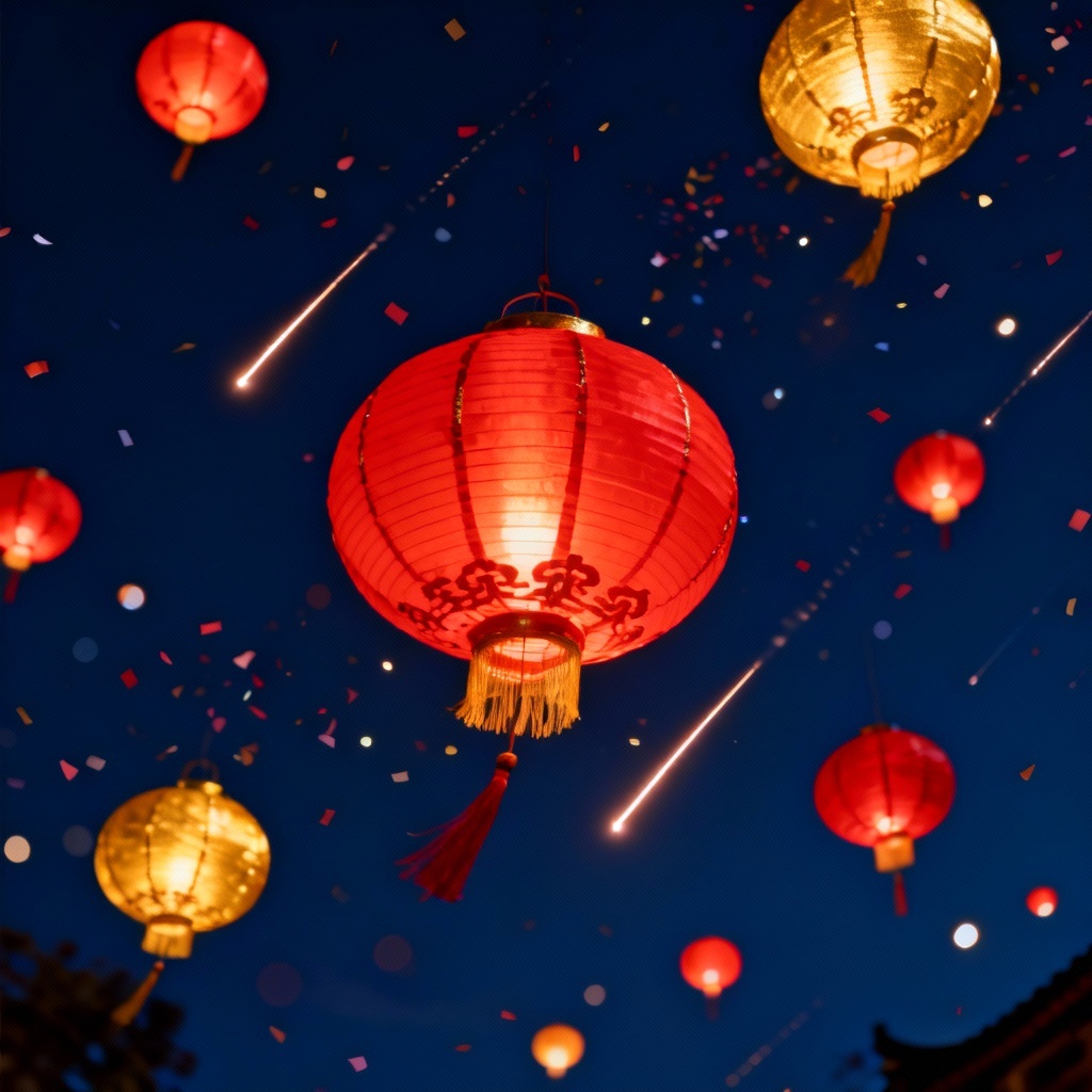 Free AI Lantern Sky Background Generator Online