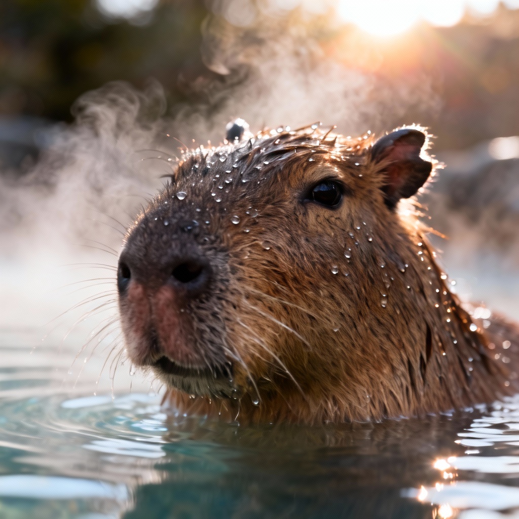 Free AI Capybara Spa Generator Online | Create Cozy Capybara Onsen Art
