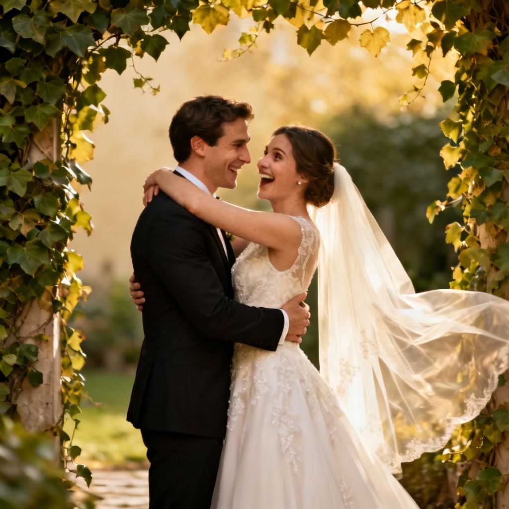 Free AI Wedding Hug Generator | Create Romantic Wedding Embrace Photos