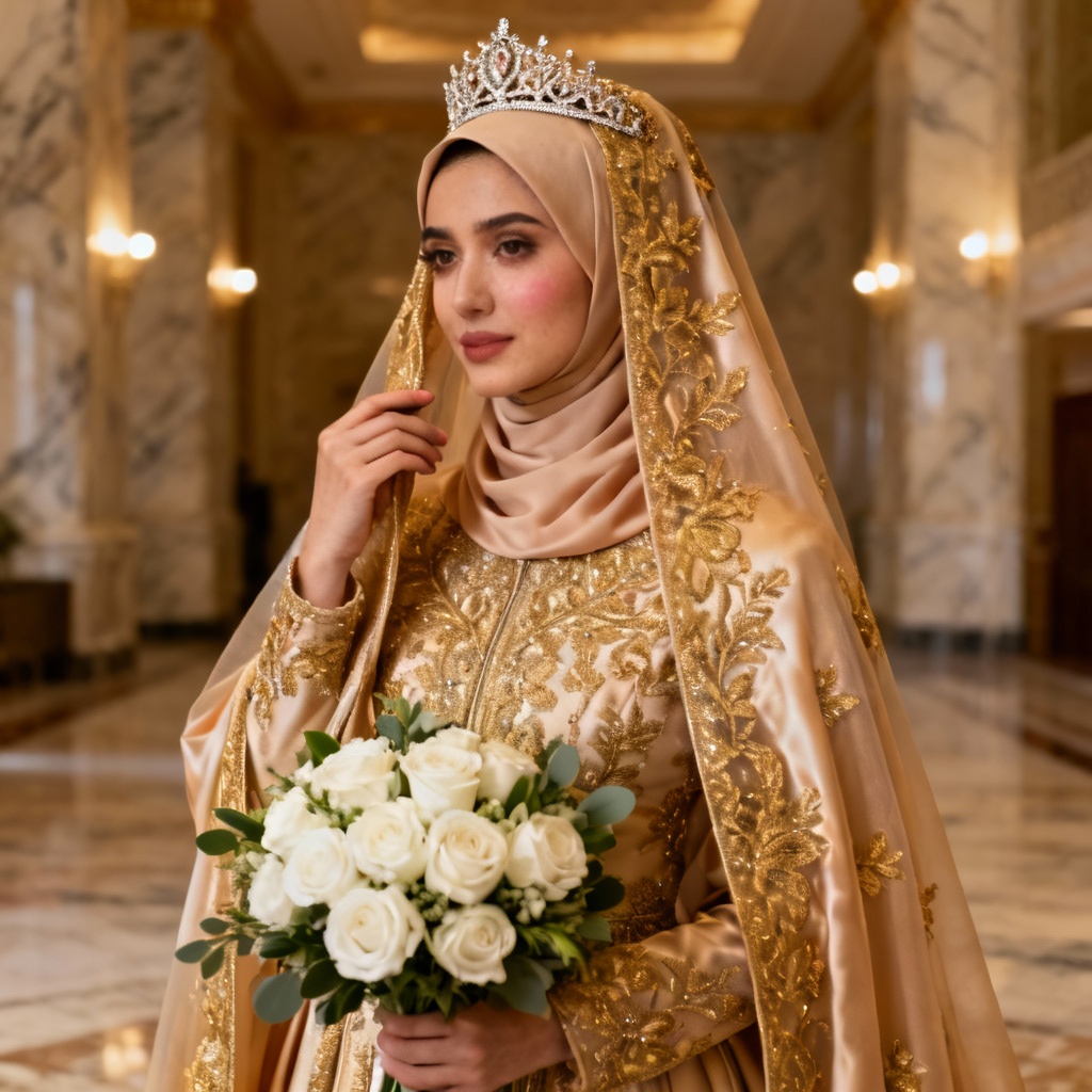 Free AI Wedding Hijab Generator | Design Custom Bridal Hijab Photos