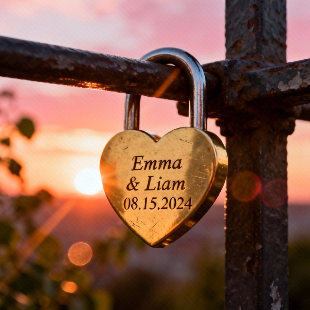 Free AI Love Lock Generator Online | Create Engraved Couple Locks