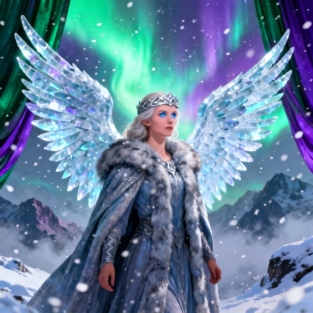 Free AI Nordic Winter Angel Generator | ai-nordic-winter-angel