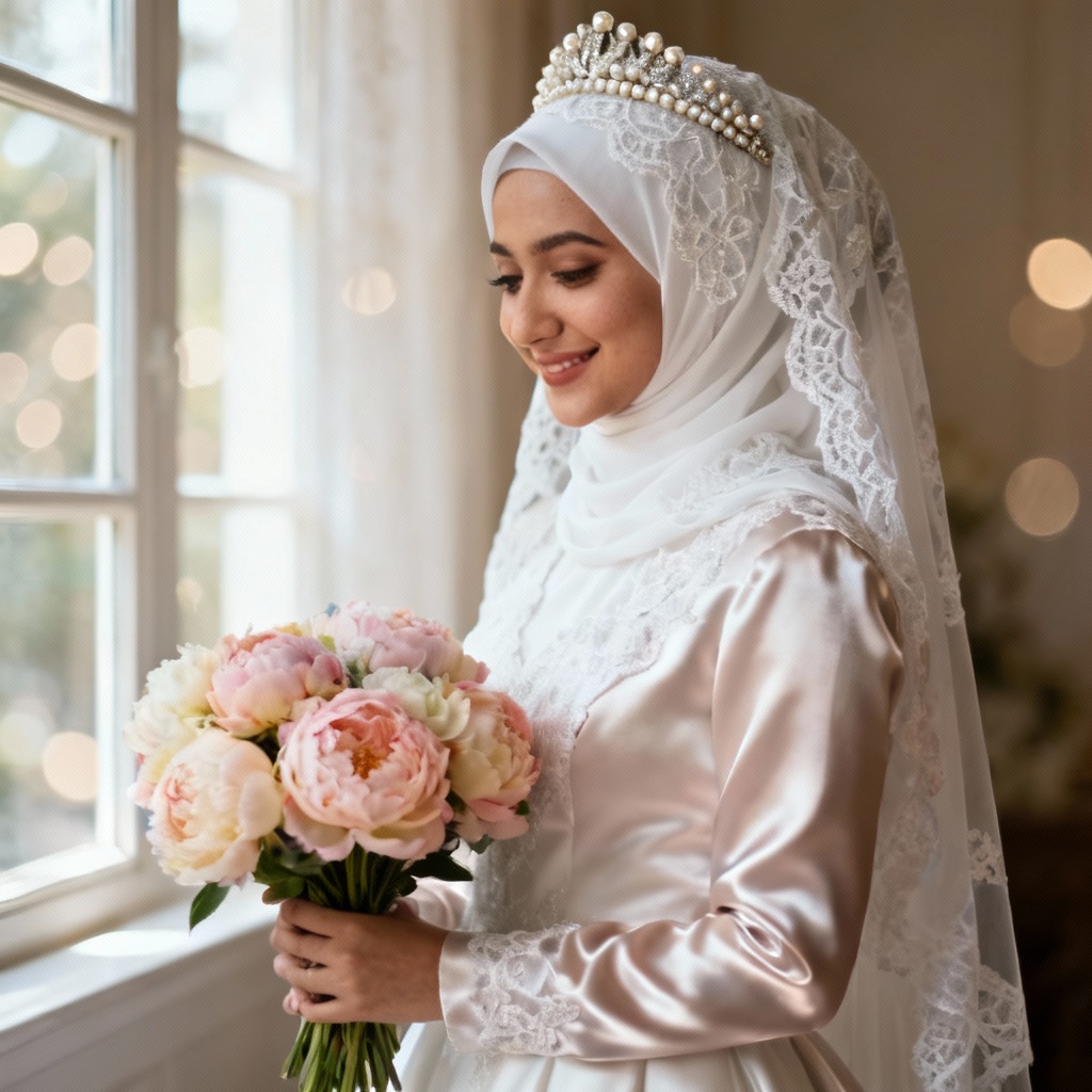 Free AI Wedding Hijab Generator | Design Custom Bridal Hijab Photos