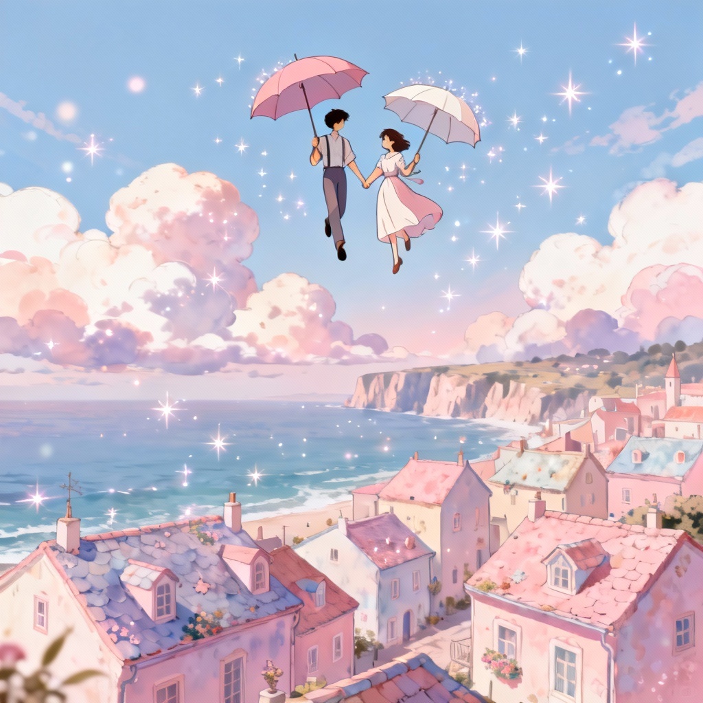 Free AI Ghibli Couple Generator | Create Cozy Animated Couple Art Online