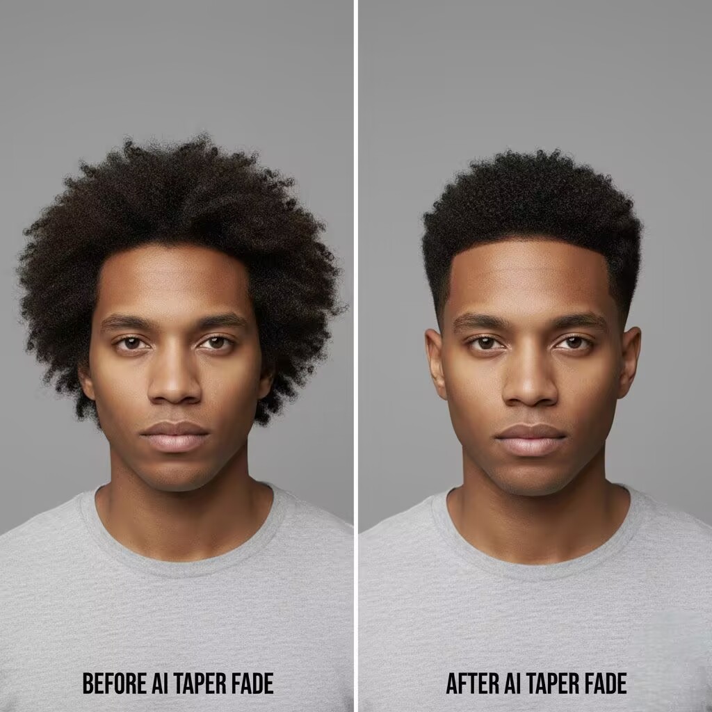 Try Virtual Fade Styles Instantly with Our Free AI Taper Fade Haircut ...